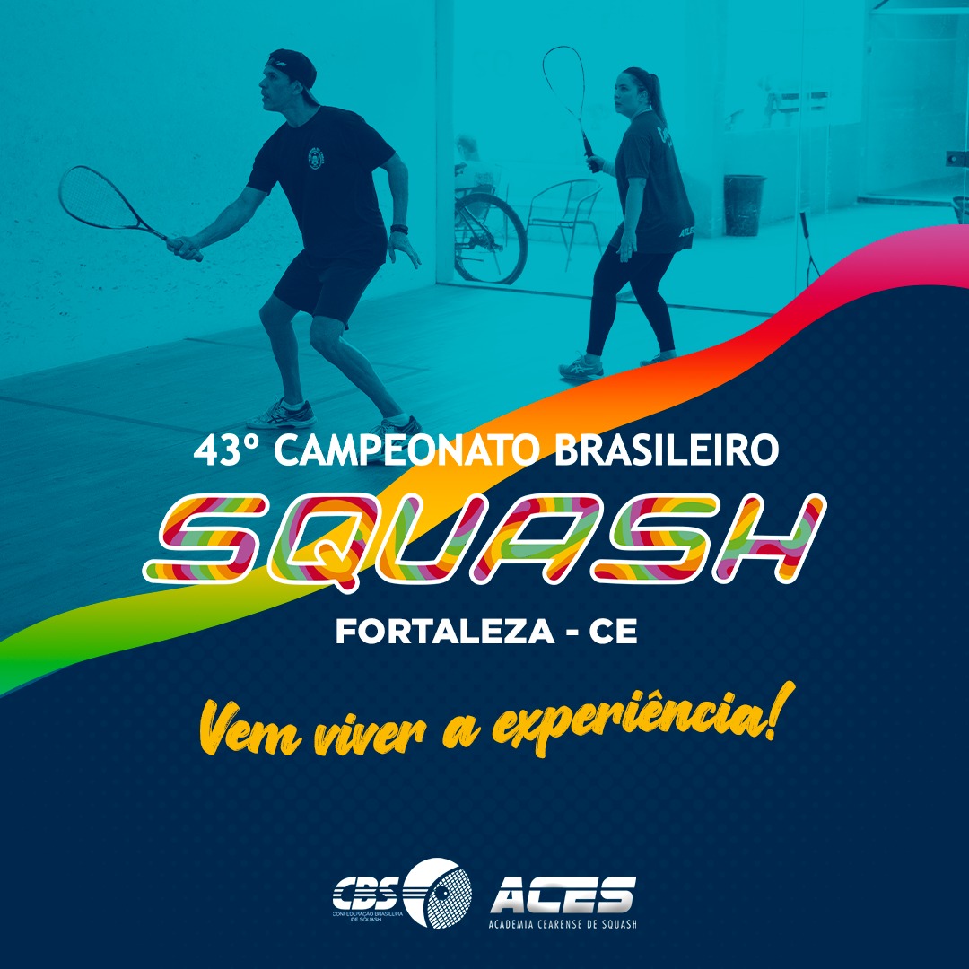 Fortaleza recebe o 43° Campeonato Brasileiro de Squash. Inscrições abertas!
