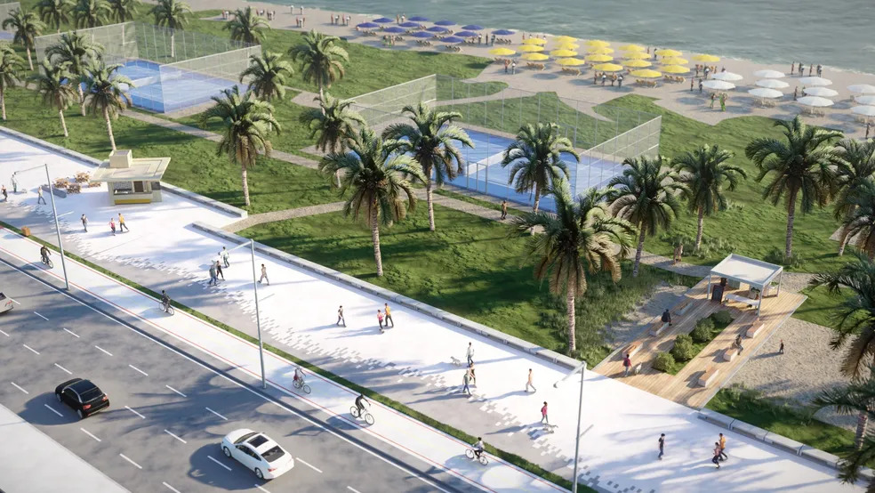 Orla do Recife vai ganhar novo visual com reforma de 11 quilômetros