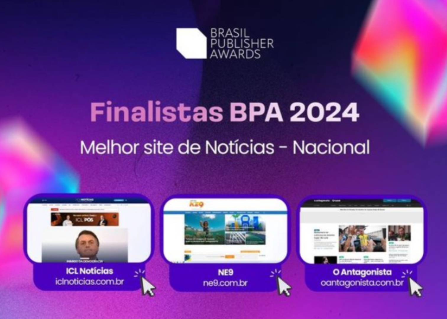 Portal NE9 é finalista em Prêmio de Melhor Site de Notícias do Brasil